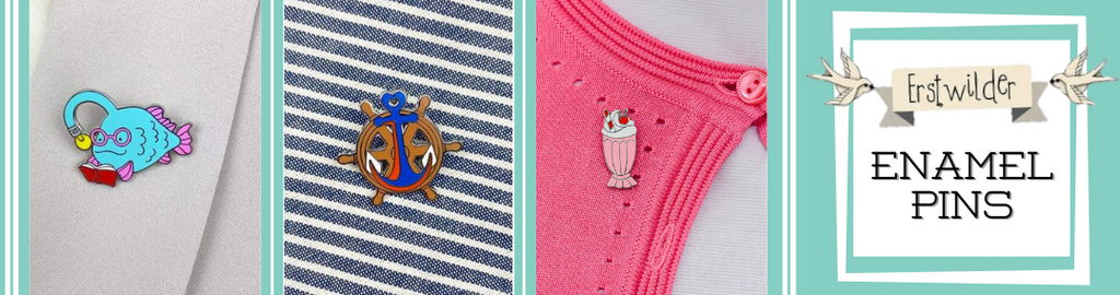 Erstwilder Enamel Pins – Available in Various Designs – Steady Clothing